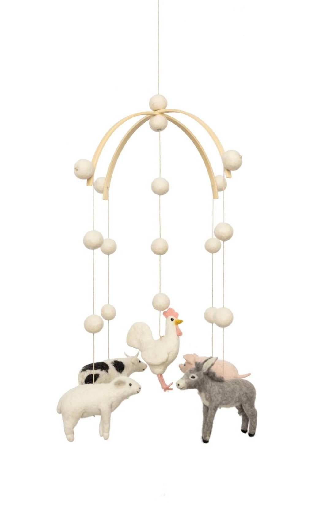 Farm Mobile, Cow , Pig , Donkey, Chicken, Rooster , Sheep - Etsy
