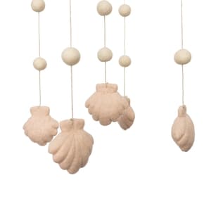 Shell- Sea Shell -ocean Shell- Pearl - Felt Shell- Ocean Mobile-nursery ...