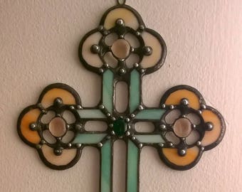 Stained glass cross | Etsy