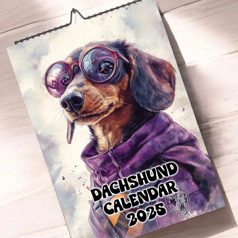 Dachshund Calendar 2025 - Etsy