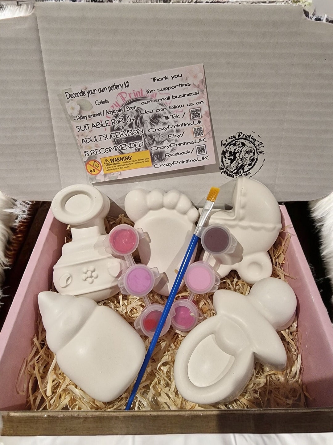 Paint You Own Pottery - Baby Shower Pottery - Baby Shower Activity ...