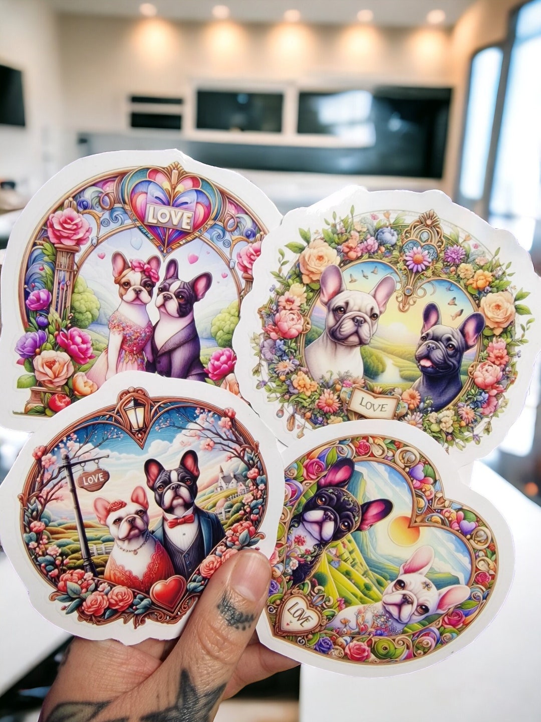 Cute French Bulldog Cartoon Sticker Set Sticker Bundle-sketch Book ...