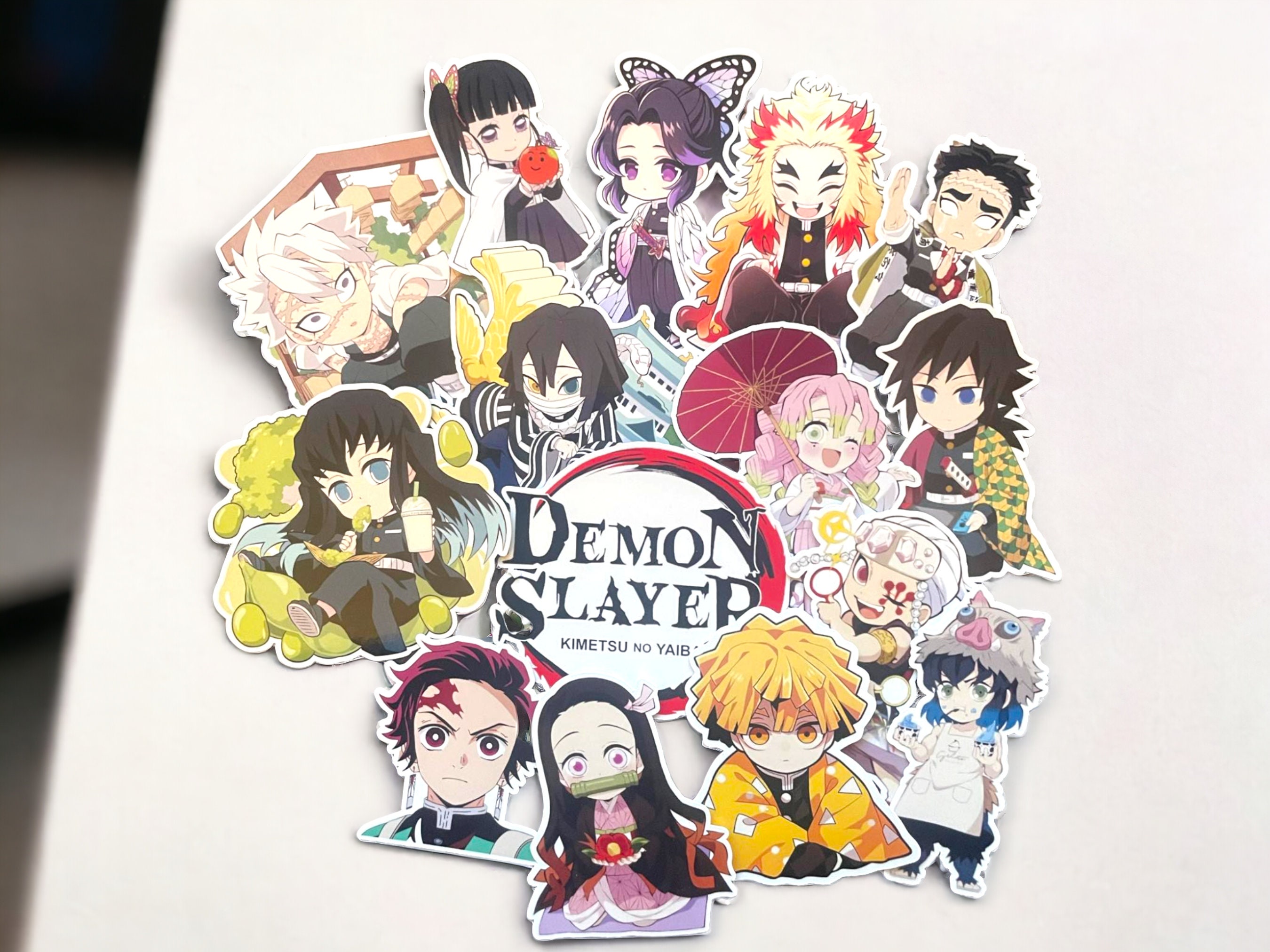 Demon Slayer 14 Stickers Set-kimetsu Noyaiba-tanjiro,nesuko,zenitsu ...
