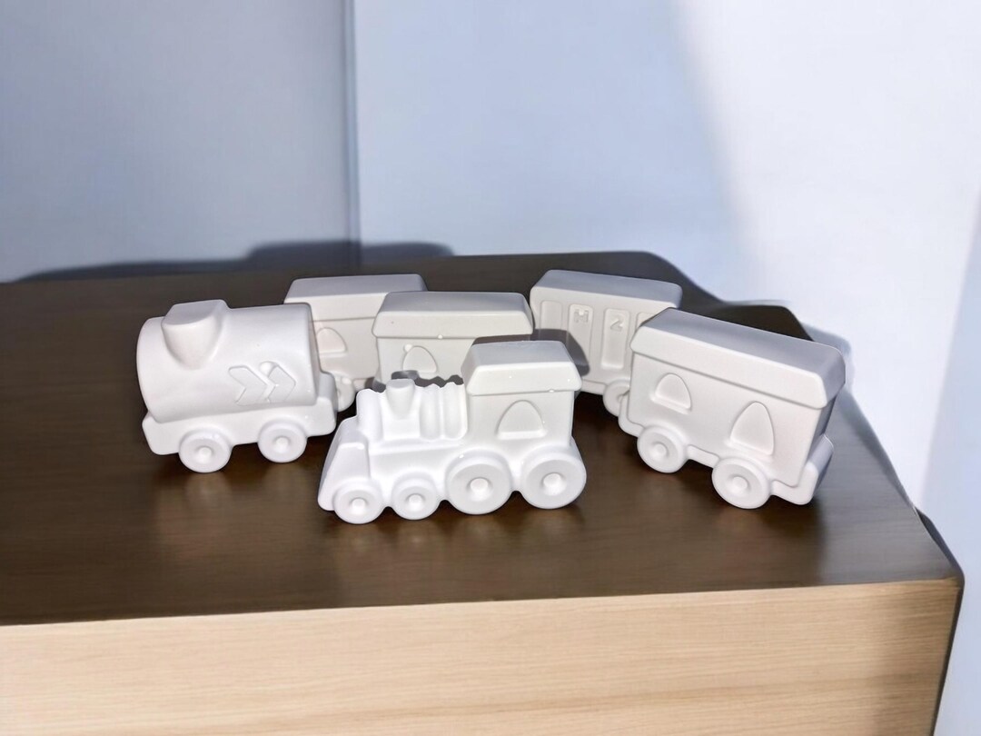 Paint You Own Train Pottery- Pottery Painting-pottery Train Crafts ...