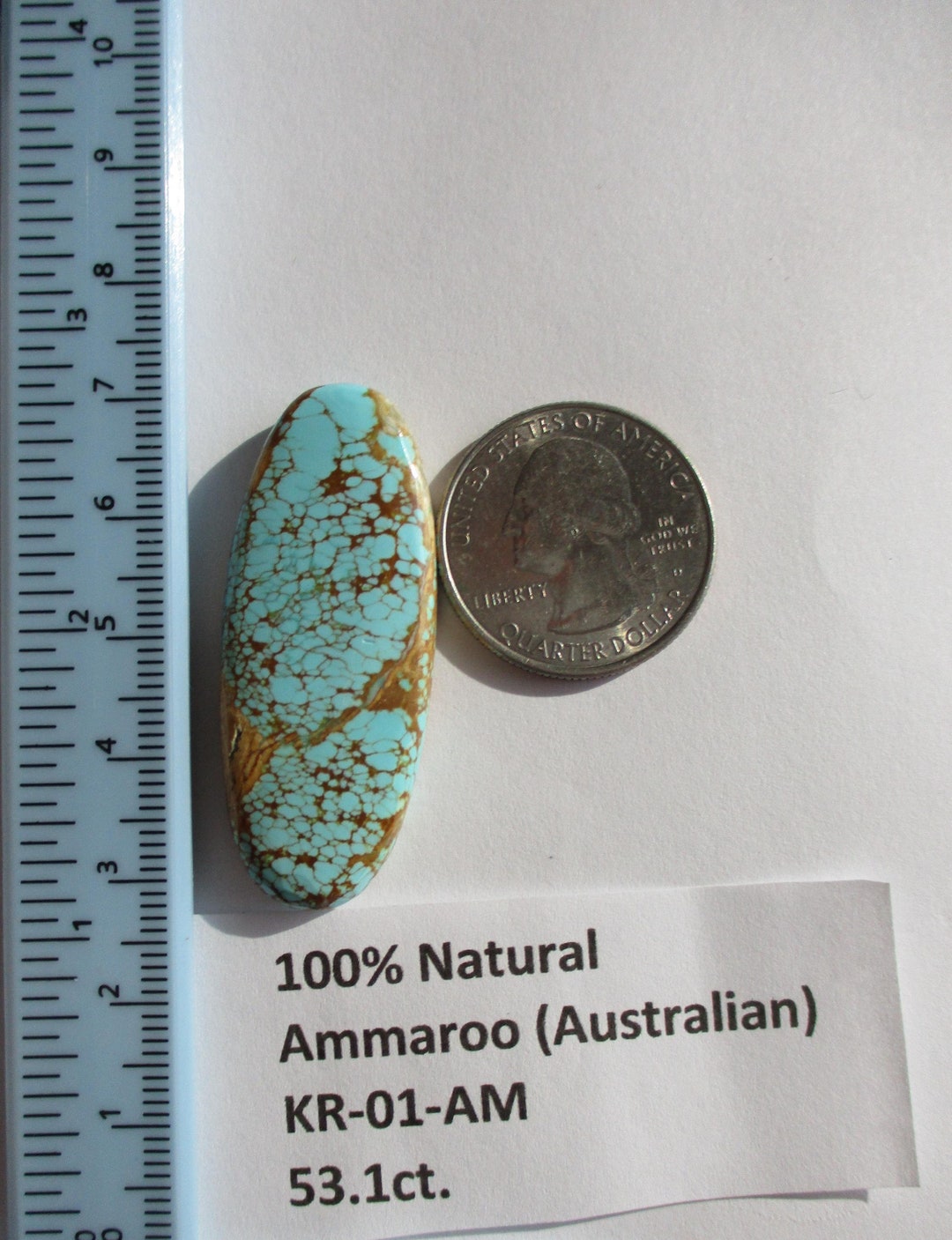 53.1 Ct. (45x18x7 Mm) 100% Natural High-grade Web Ammaroo (australian ...