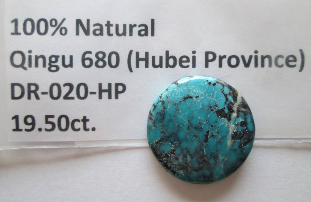 19.5 Ct (23 Round X 4 Mm) 100% Natural Qingu Mine (hubei) Turquoise ...