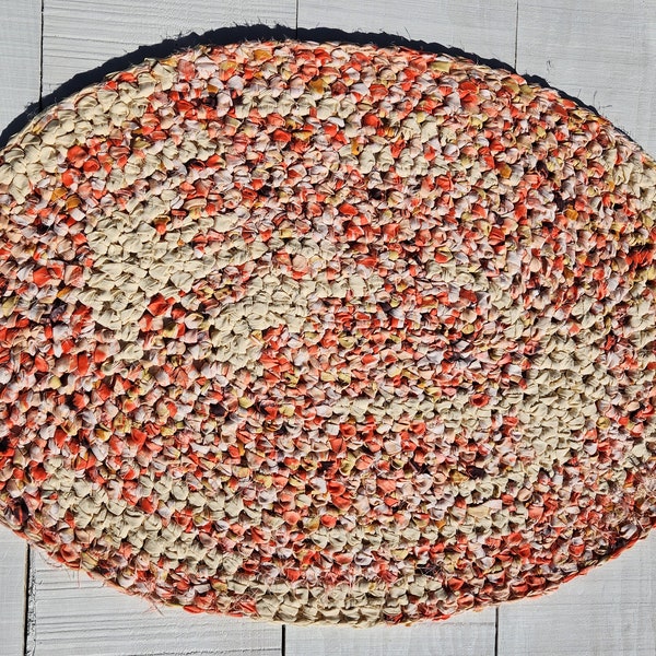 Oval Rag Rug - Etsy
