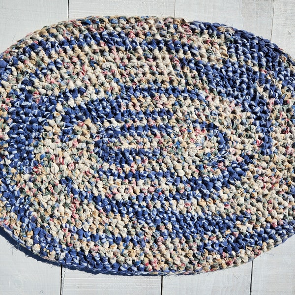 Oval Rag Rug - Etsy