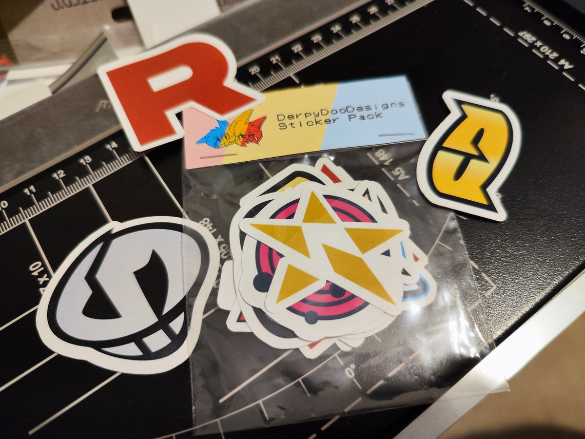 Pokemon Villain Team Logos Variety Pack Stickers - Etsy