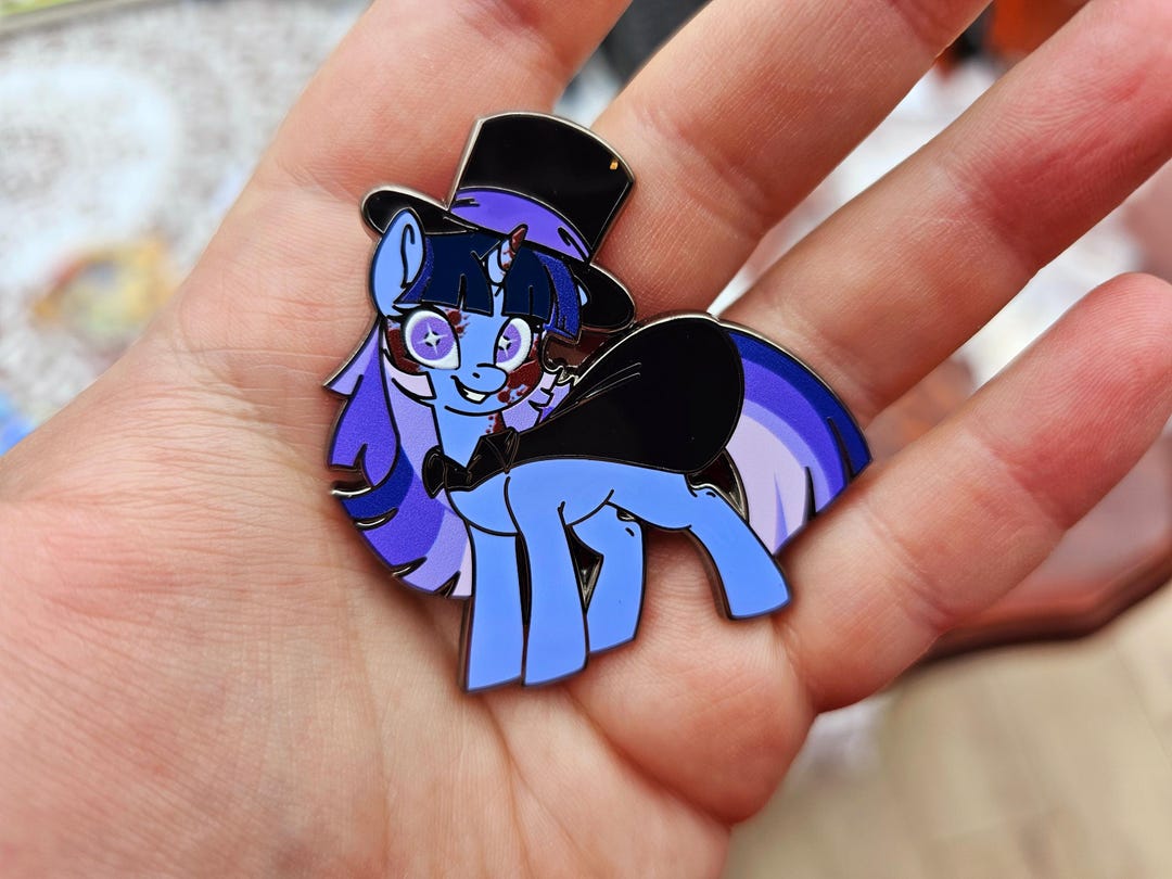 MLP Pony Enamel Pin Badge Flawless Sparklemoon and Trixie Lulamoon - Etsy