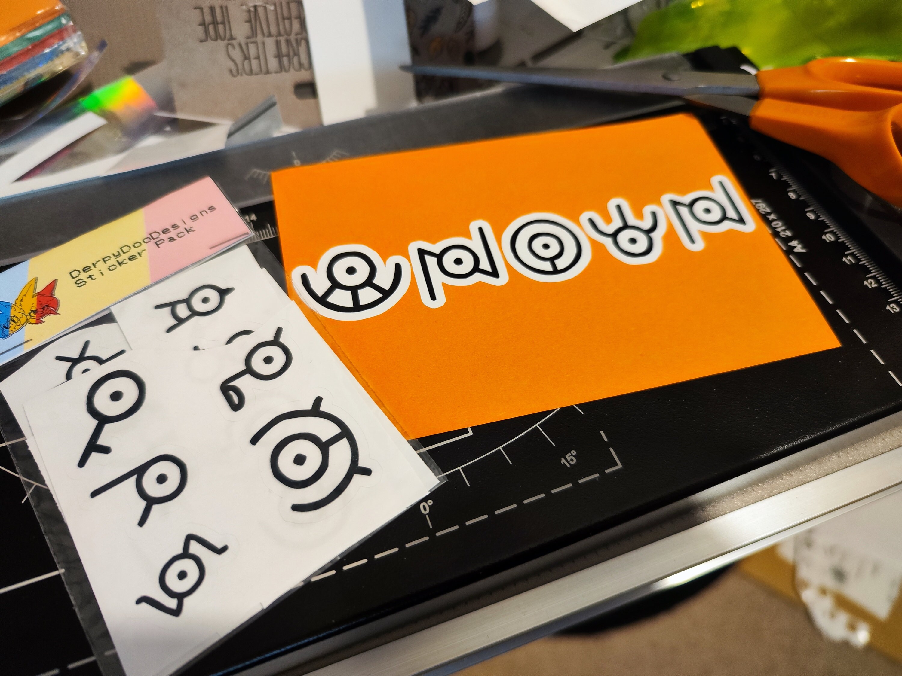 Pokemon Unown Sticker Pack - Full Alphabet (normal or Shiny) - Etsy ...