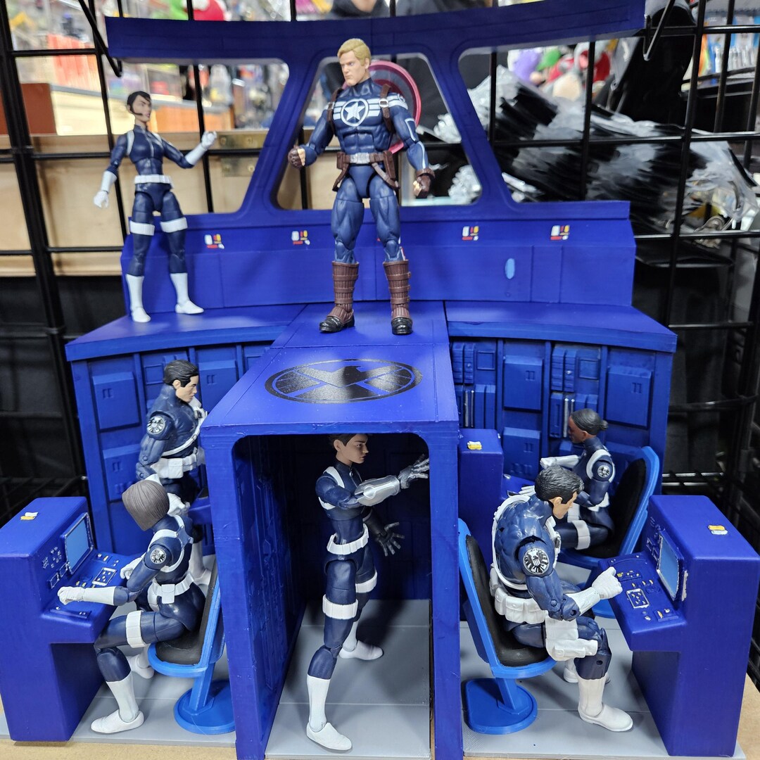 3d Printed S.H.I.E.L.D Helicarrier Command Deck. 1/12 Scale. - Etsy