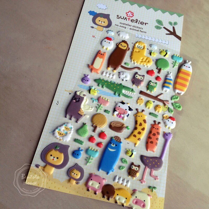 Korean Pop up 3D Sticker Cute Animal Stickerplanner Stickers,scrapbook ...