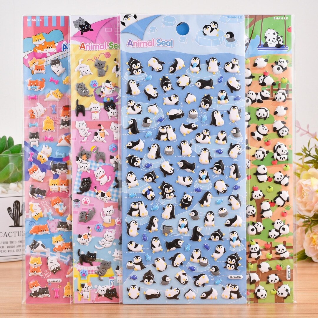Cute Super Mini Animal Sticker,korean Pop up 3D Sticker, Phone Sticker ...