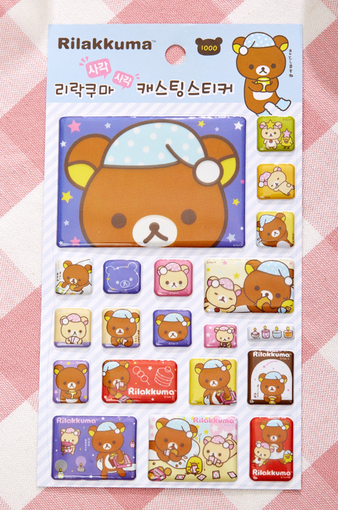 Rilakkuma Sticker-quality 3D Pop up Sticker, Phone Decoration,sticker ...