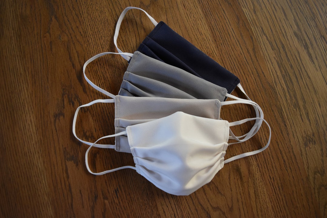 Triple Layer Reusable Face Mask With Nose Wire - Etsy