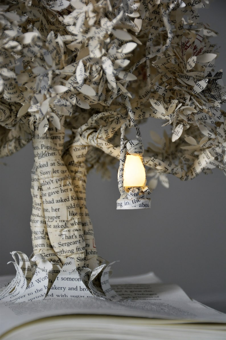 Whimsical Tree-book Sculpture -altered Book -book Lover - First ...