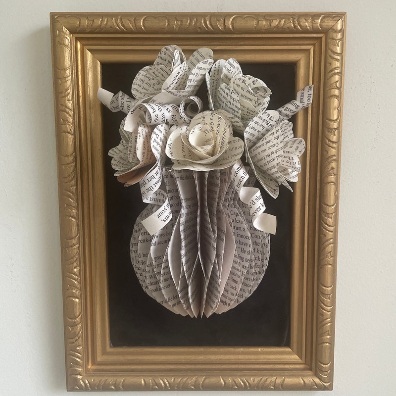 Book Folding Vases - Etsy