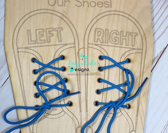 Wooden Shoe Tying Board - Etsy