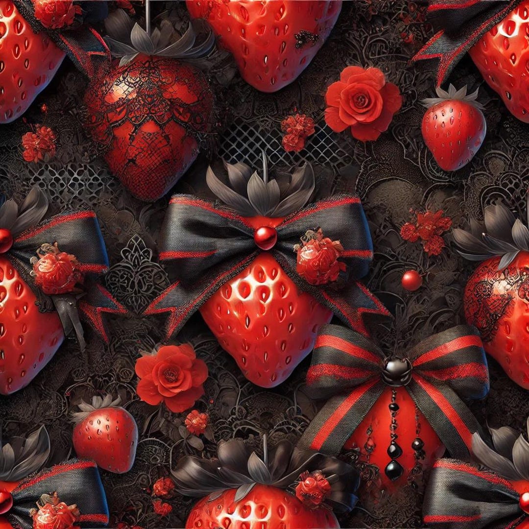 Strawberry Goth Png Image - Etsy