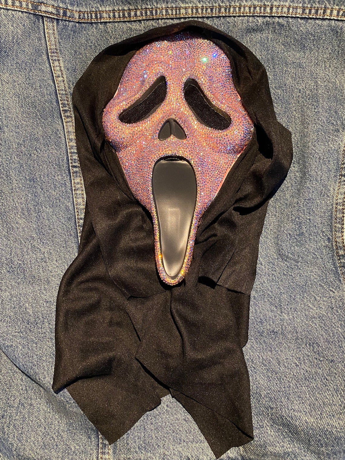Bedazzled Rhinestone Ghostface Mask - Etsy