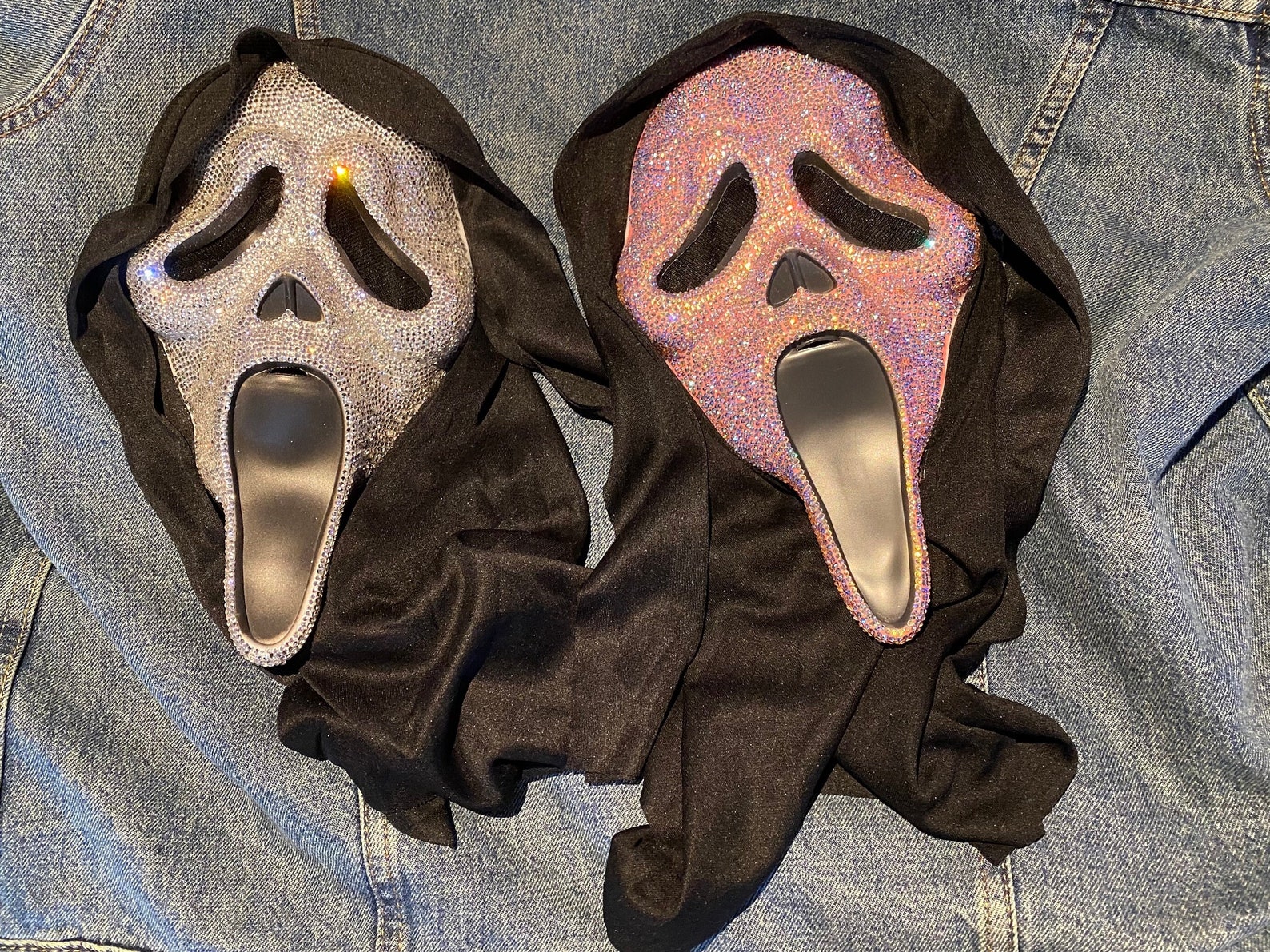 Bedazzled Rhinestone Ghostface Mask - Etsy