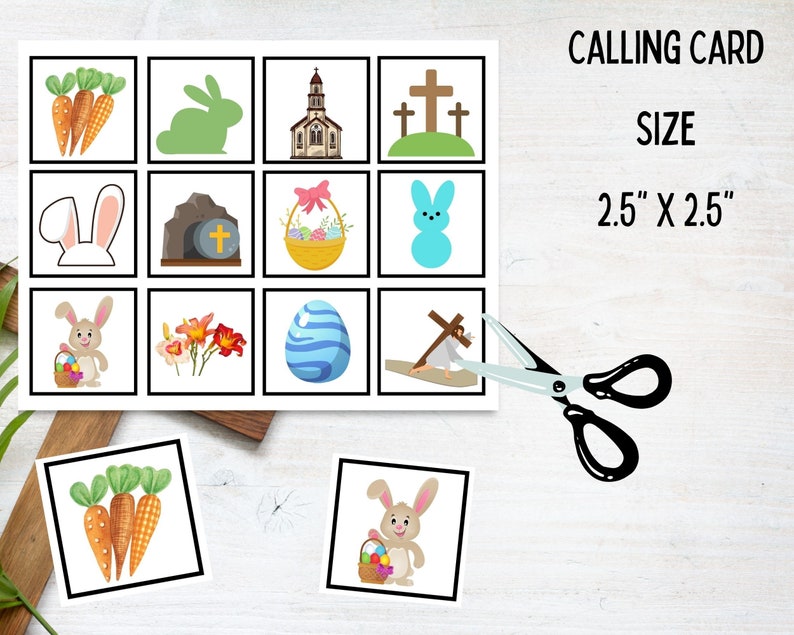 Printable Easter Bingo Game | Instant Download Easter Bingo Game ...