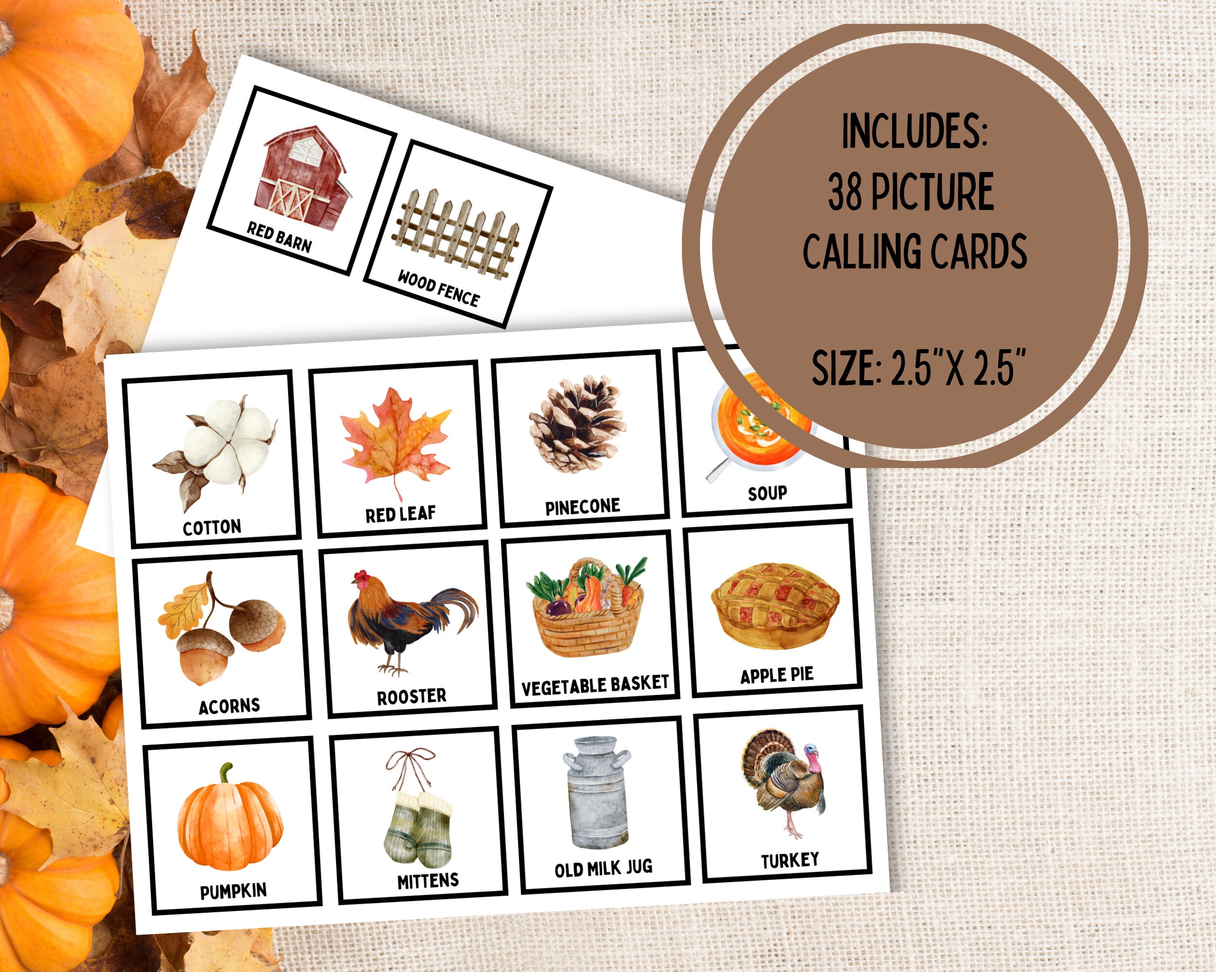 Fall Bingo for Kids| Fall Bingo Printable | | Printable Fall Worksheets ...