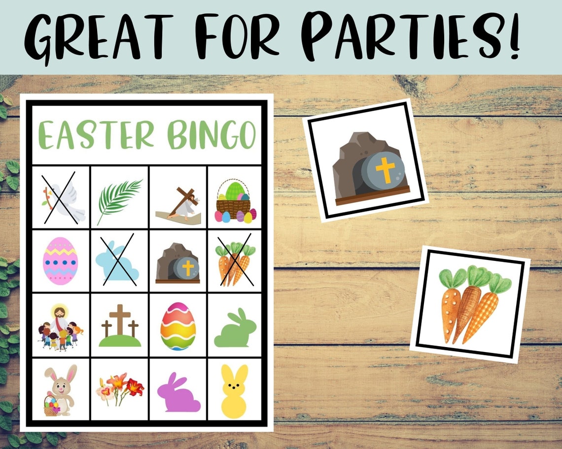 Printable Easter Bingo Game Instant Download Easter Bingo - Etsy