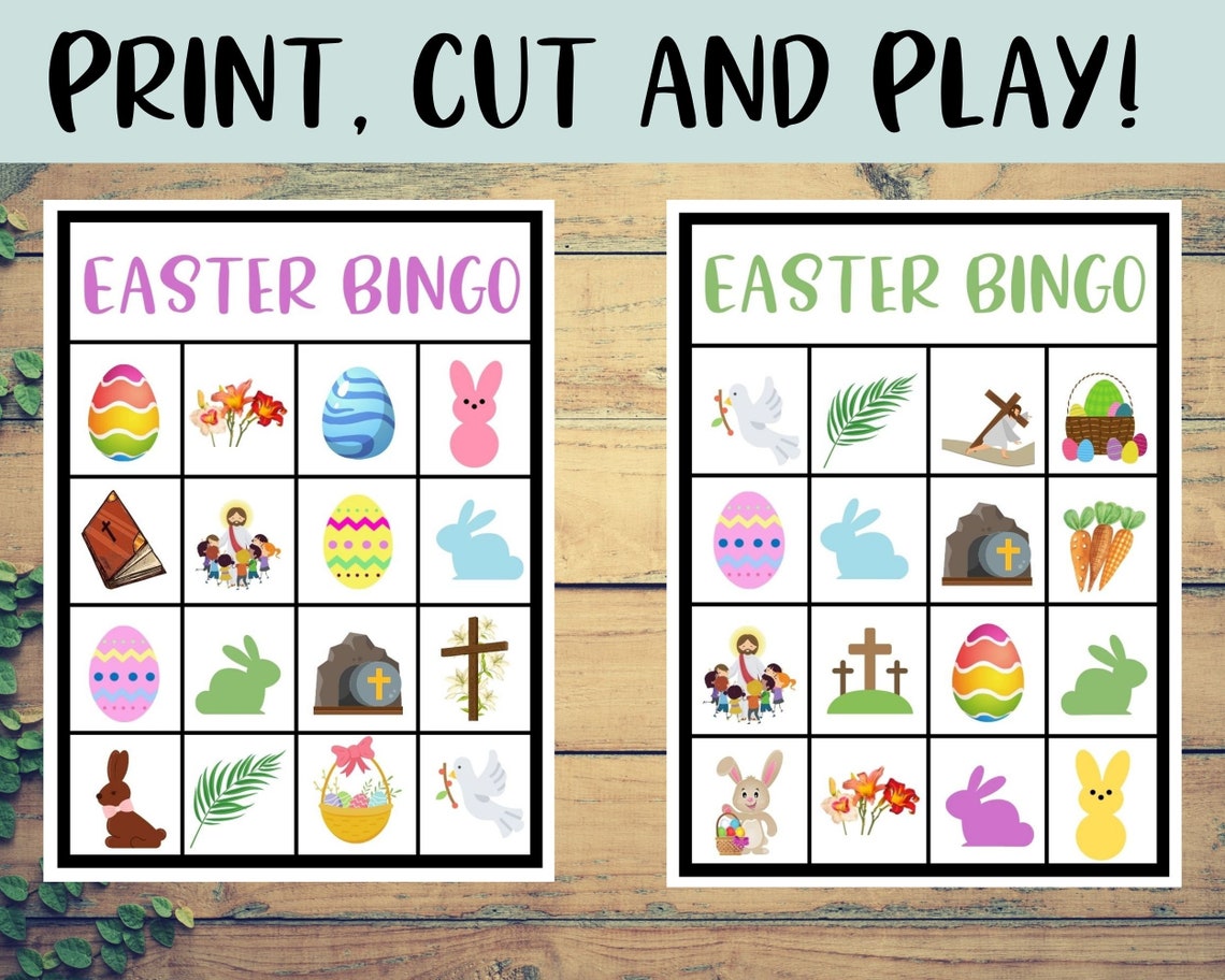 Printable Easter Bingo Game Instant Download Easter Bingo - Etsy