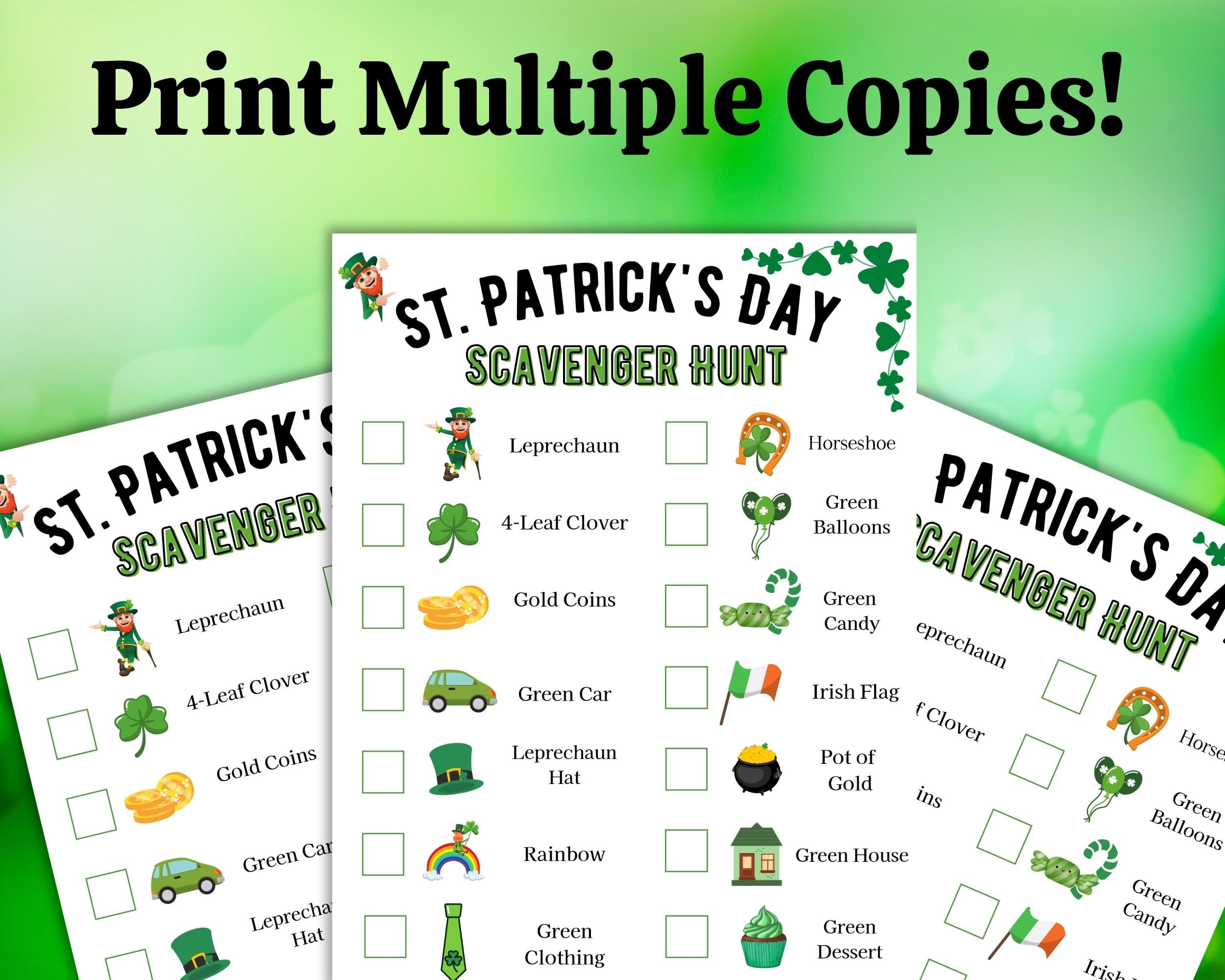Printable St. Patrick's Party Game Bundle | Kids St. Patty's Day Games ...
