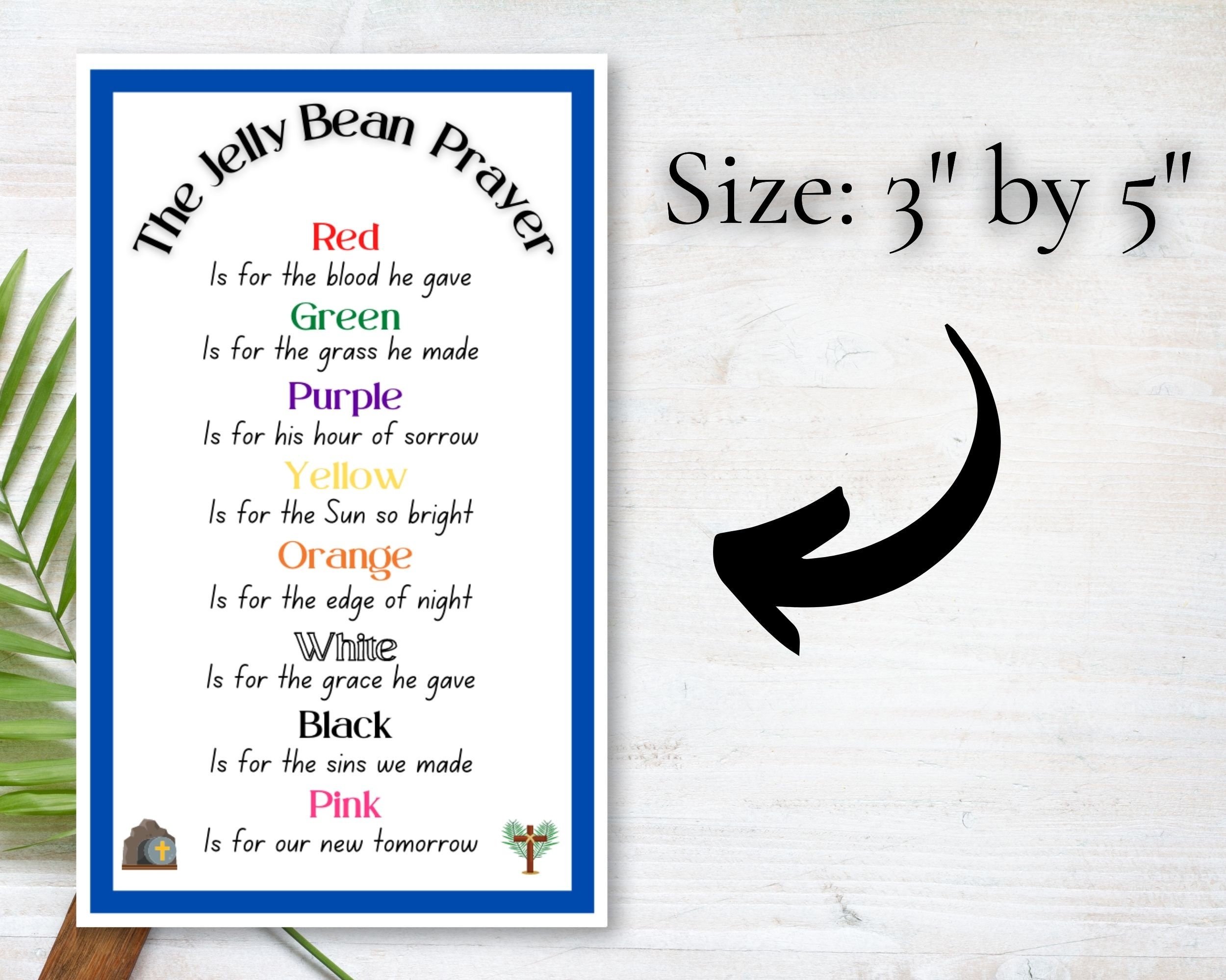 Printable Jelly Bean Prayer Card | Easter Jelly Bean Prayer Card ...