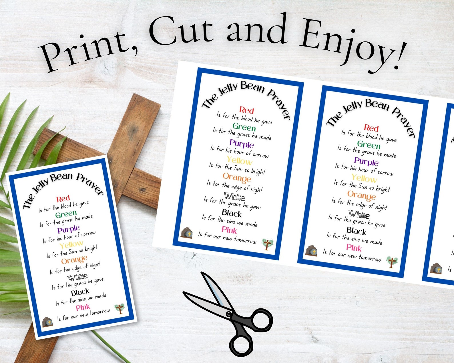 Printable Jelly Bean Prayer Card | Easter Jelly Bean Prayer Card ...