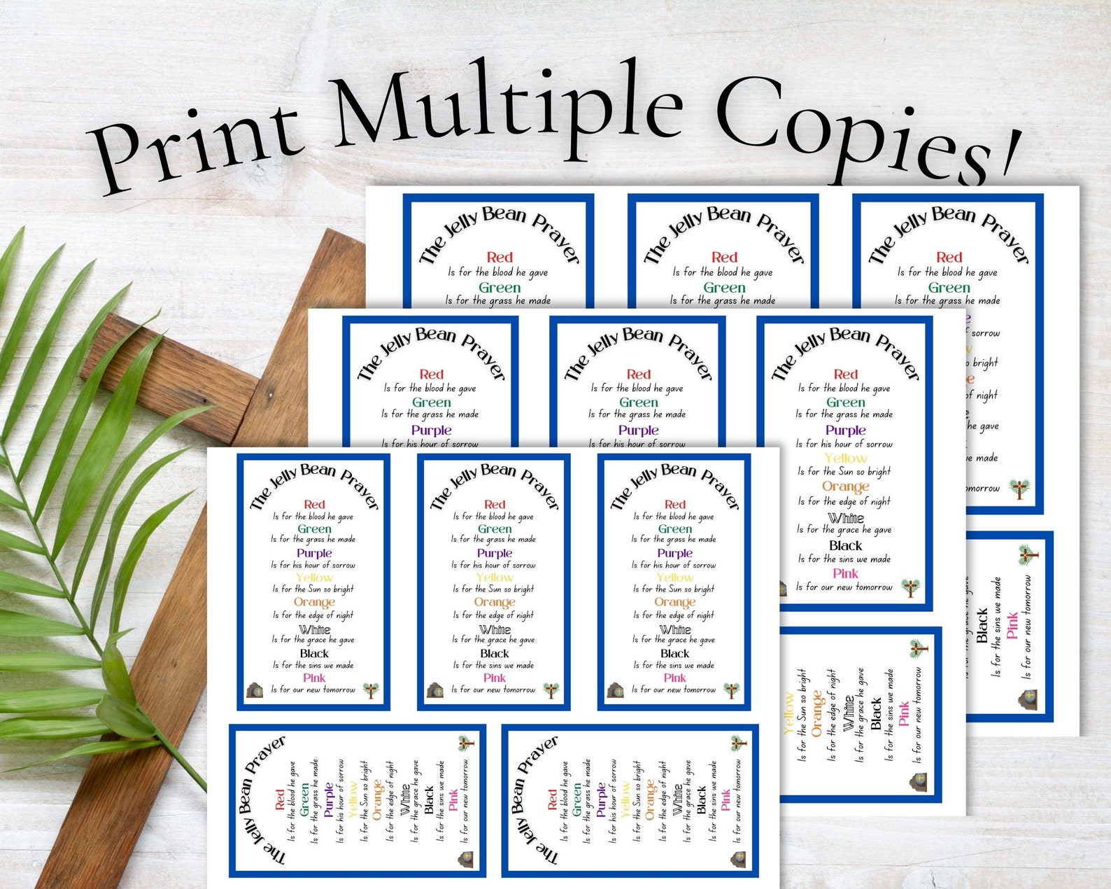 Printable Jelly Bean Prayer Card | Easter Jelly Bean Prayer Card ...