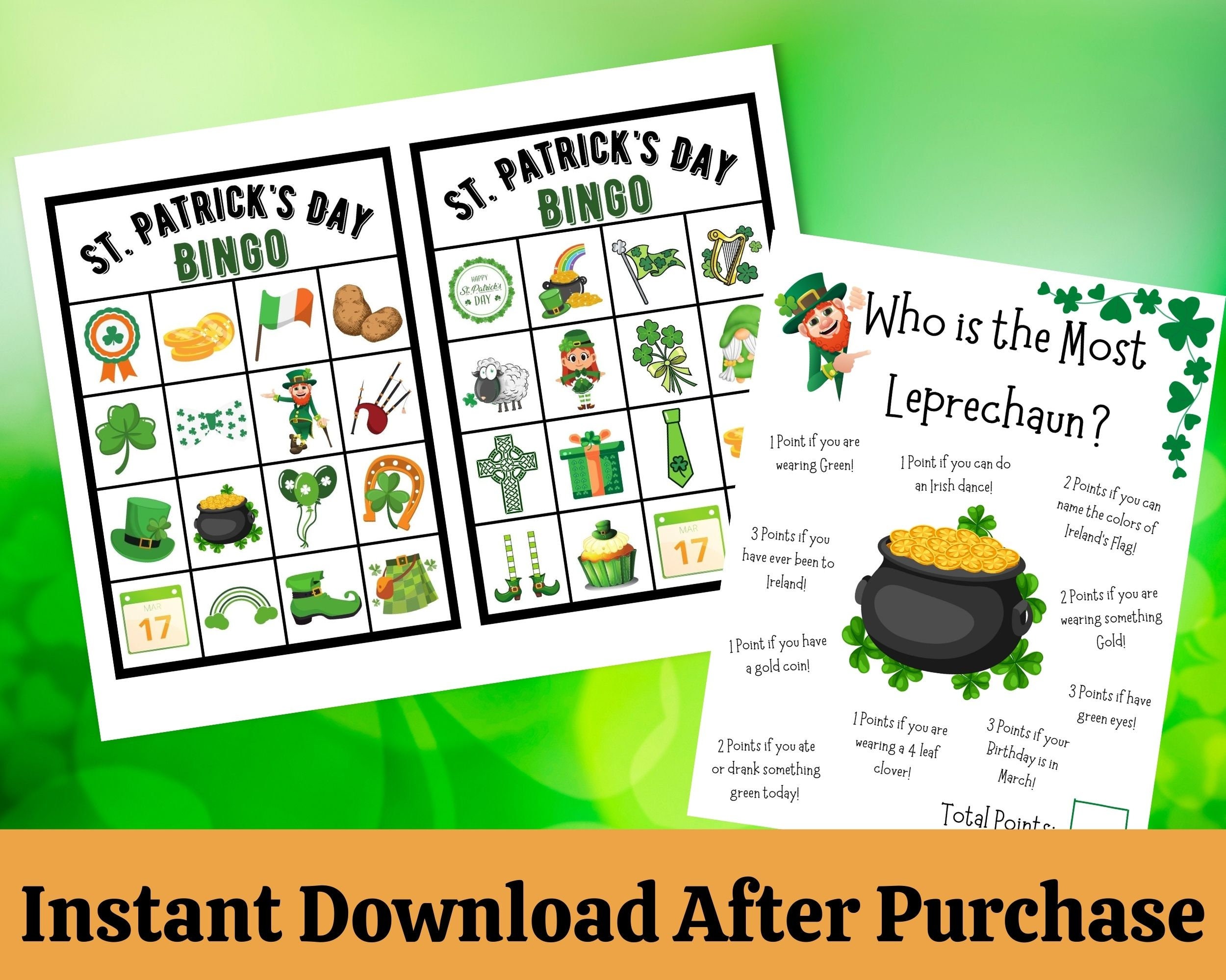 Printable St. Patrick's Party Game Bundle | Kids St. Patty's Day Games ...