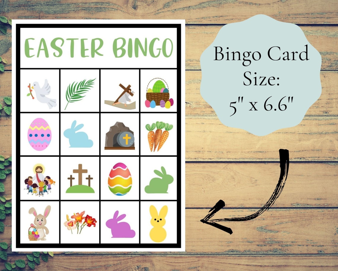 Printable Easter Bingo Game Instant Download Easter Bingo - Etsy