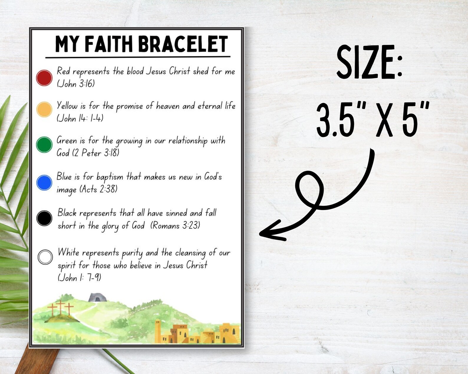 Printable Faith Bracelet Prayer Card | Salvation Bracelet Card ...