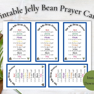 Printable Jelly Bean Prayer Card | Easter Jelly Bean Prayer Card ...