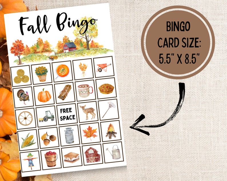 Fall Bingo for Kids Fall Bingo Printable Printable Fall Worksheets ...
