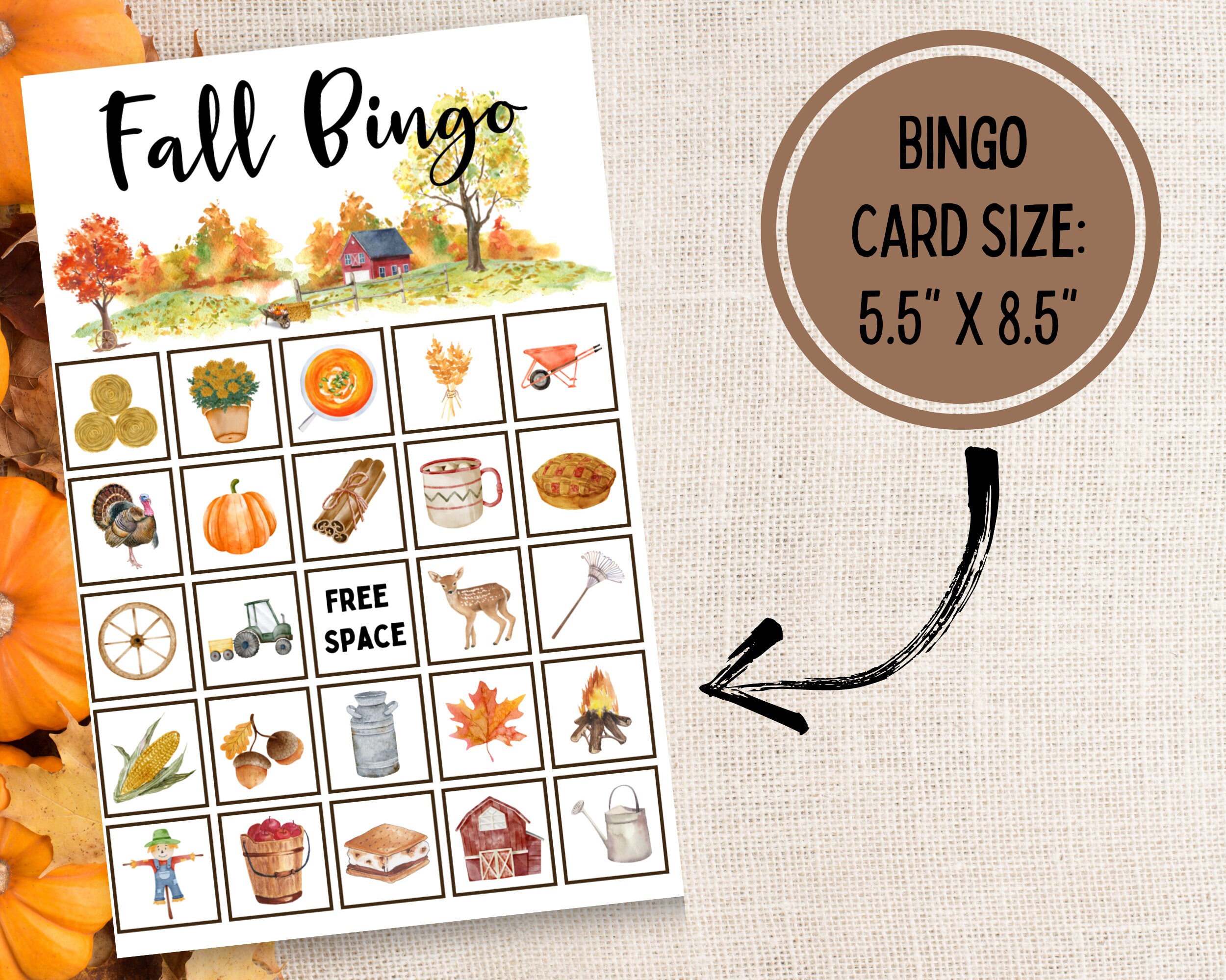 Fall Bingo for Kids| Fall Bingo Printable | | Printable Fall Worksheets ...