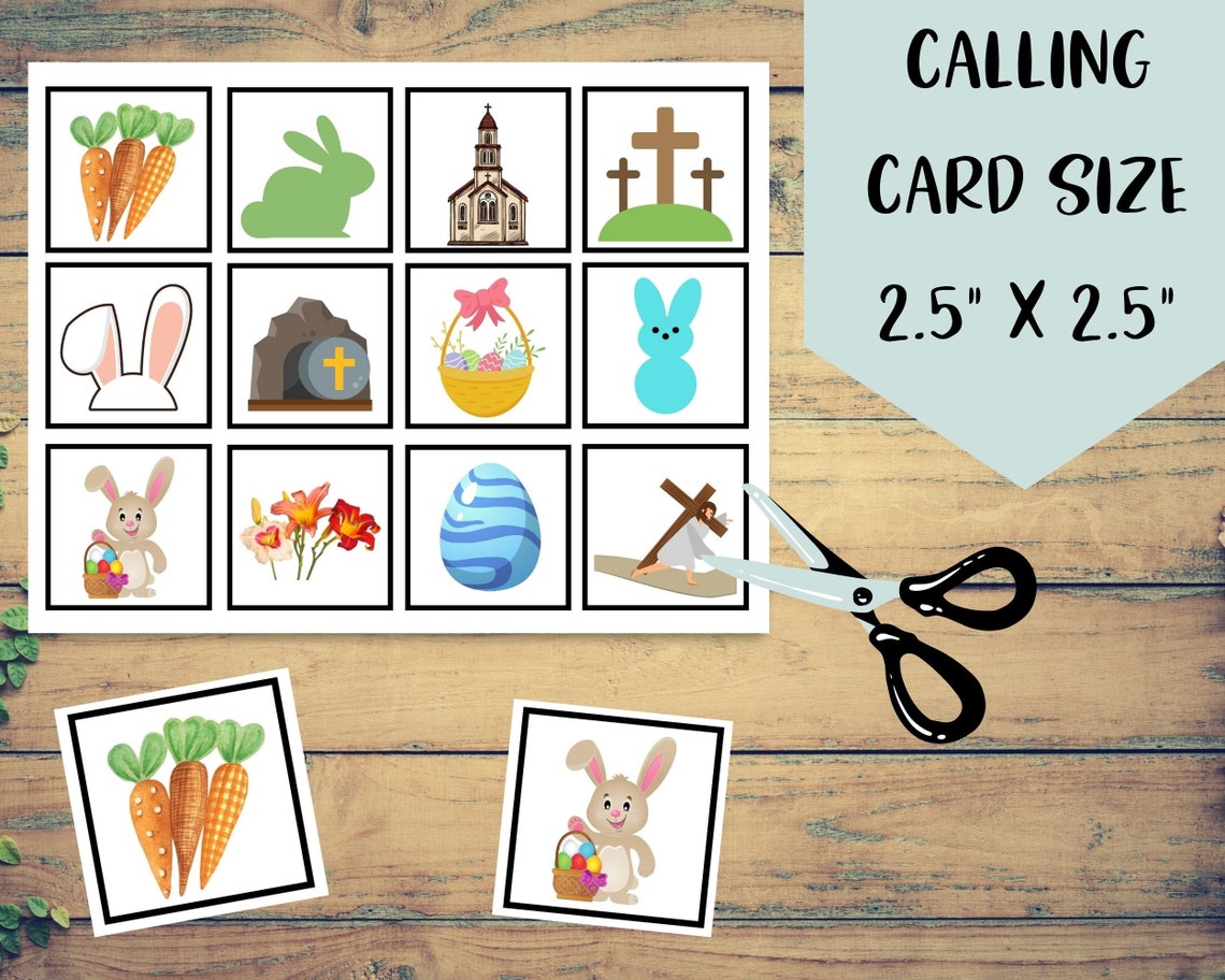 Printable Easter Bingo Game Instant Download Easter Bingo - Etsy