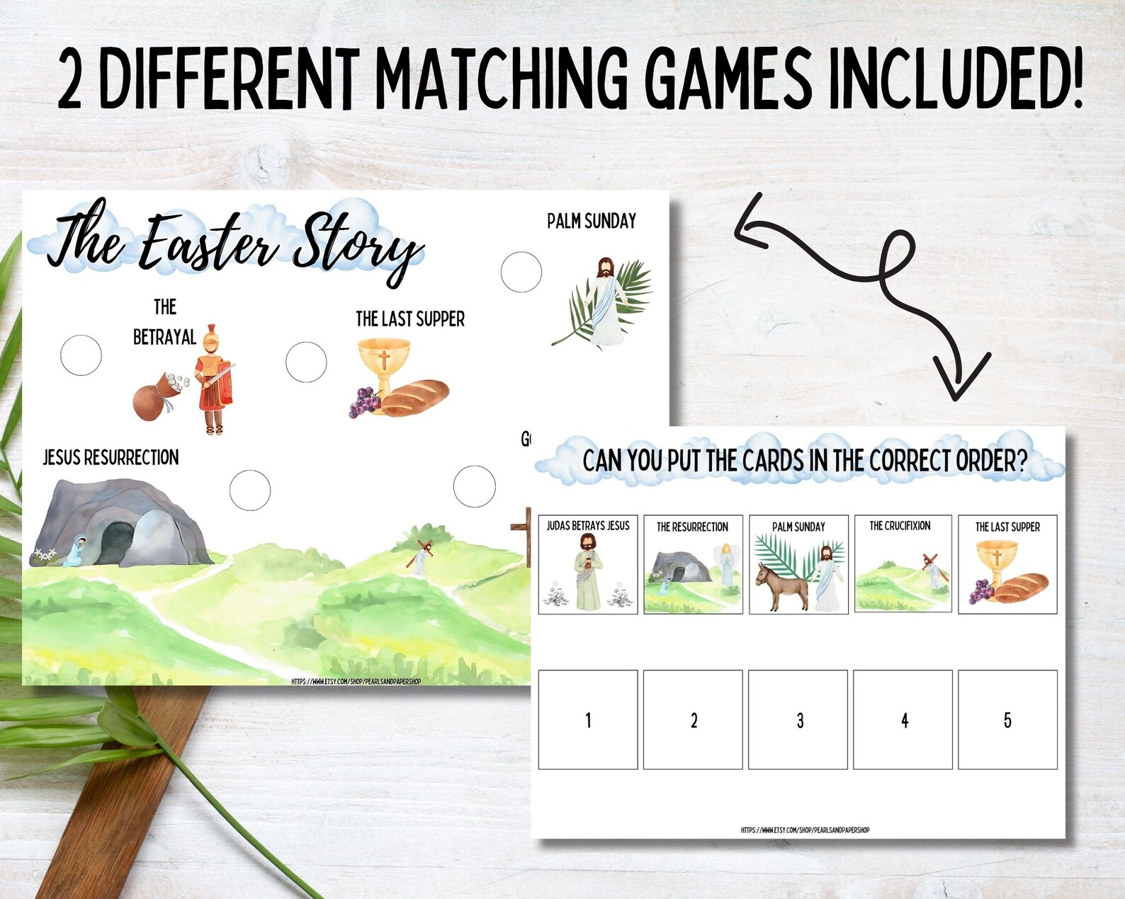 Easter Story Matching Game | Easter Activity for Kids | Easter Game for ...