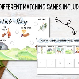 Easter Story Matching Game | Easter Activity for Kids | Easter Game for ...