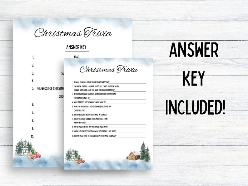 Printable Christmas Game Bundle | Instant Download Holiday Party Game ...