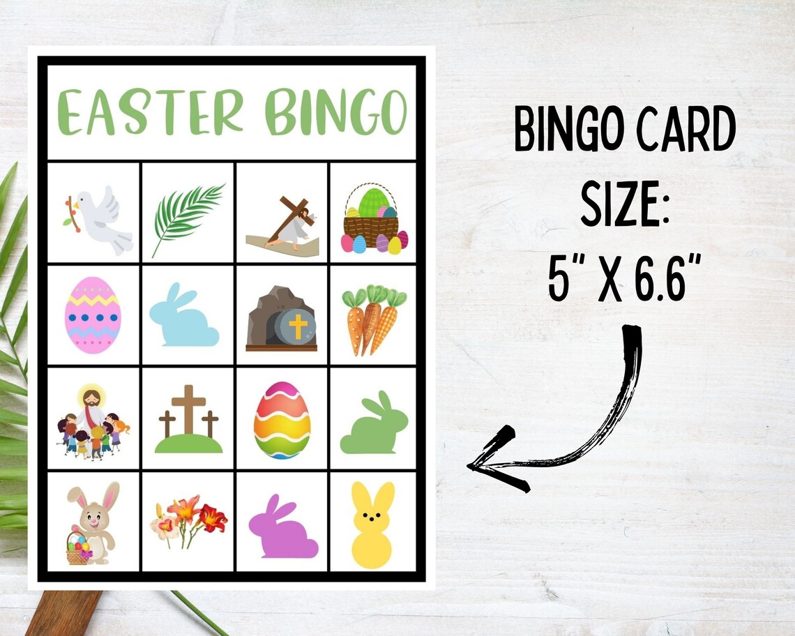 Printable Easter Bingo Game | Instant Download Easter Bingo Game ...