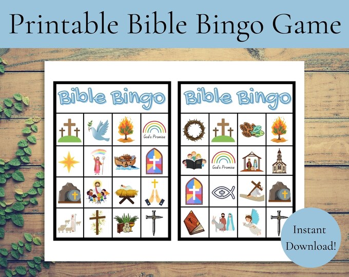 Moses Bingo Game for Kids Bible Bingo Game Printable Games for Kids ...
