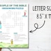 Bible Character Crossword Puzzle People of the Bible Word Game Children ...