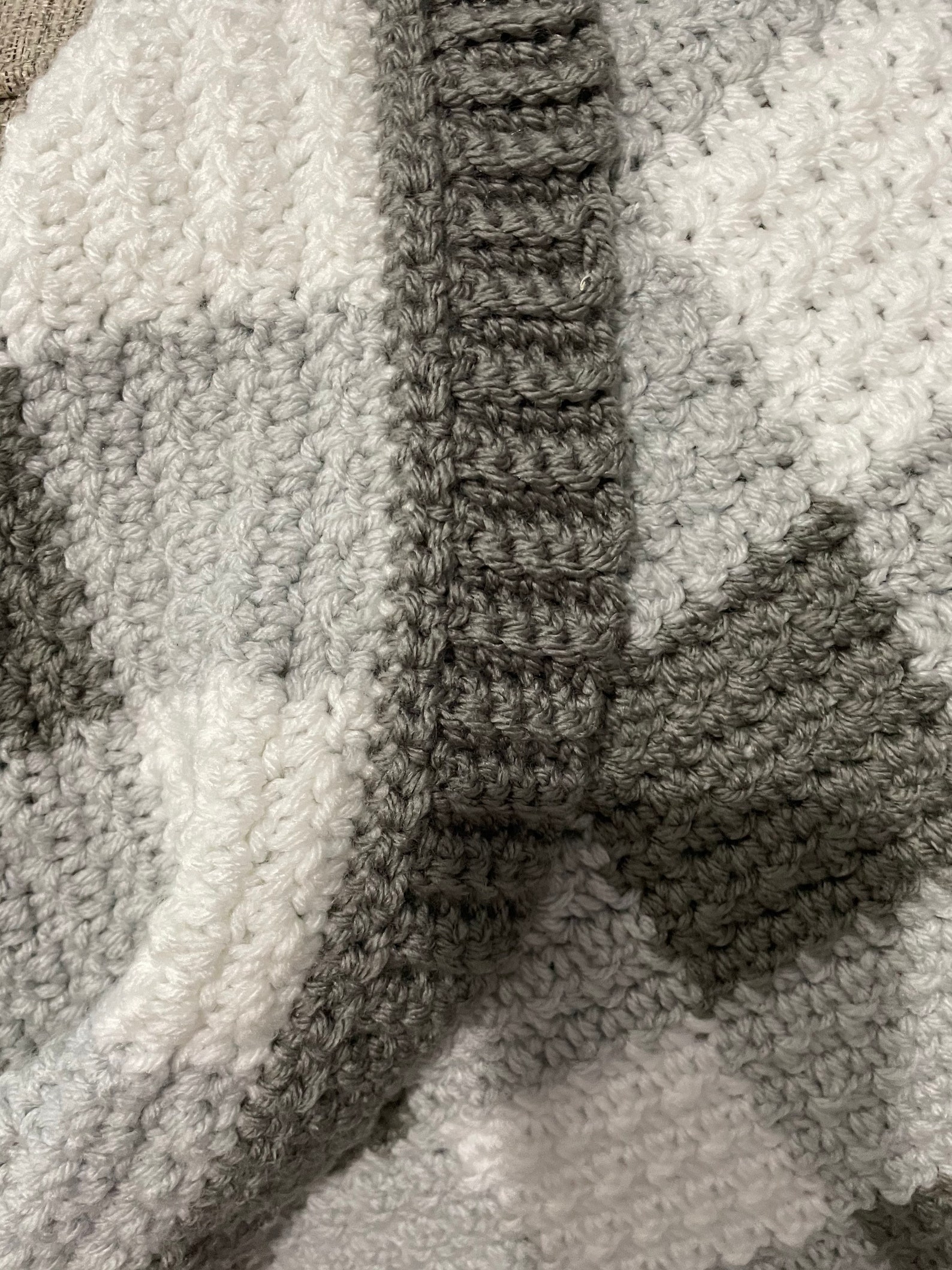 Crochet Buffalo Plaid Throw Blanket Afghan - Etsy