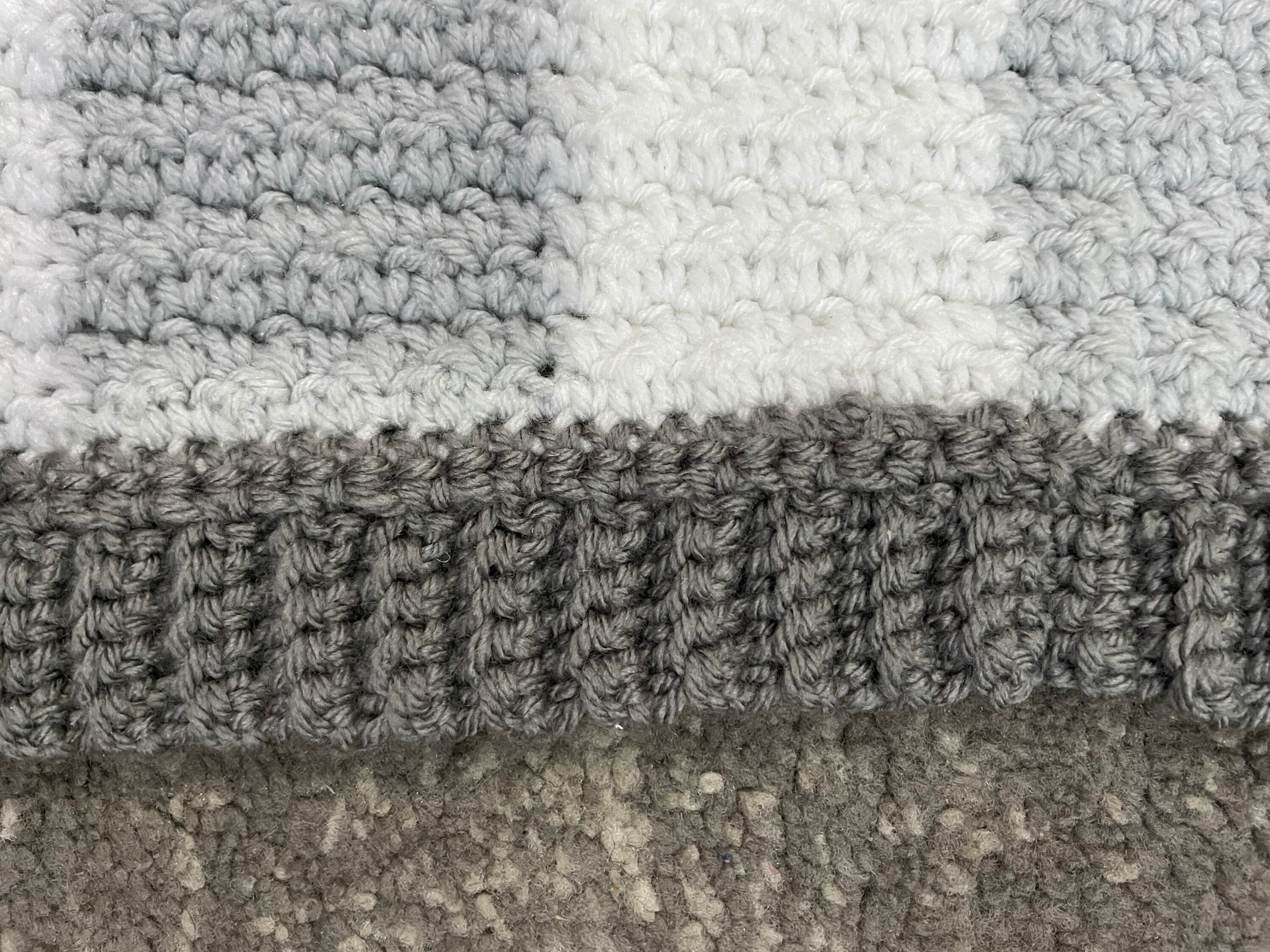 Crochet Buffalo Plaid Throw Blanket Afghan - Etsy