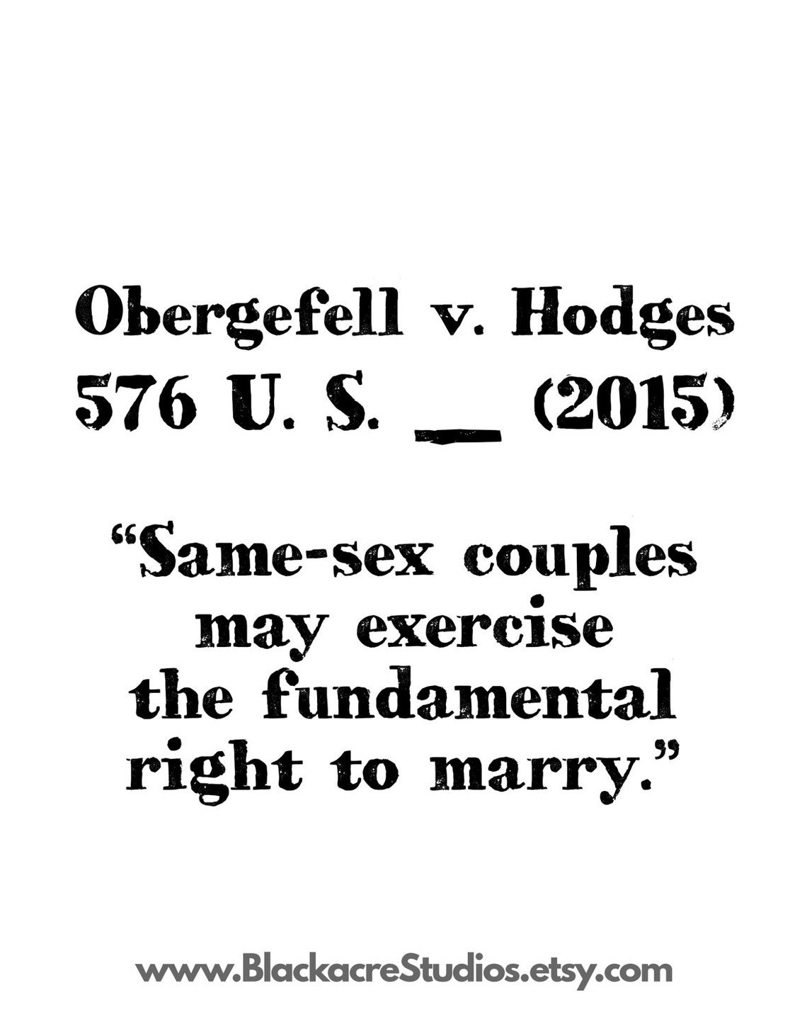 Obergefell V Hodges U S Supreme Court Marriage Equality Etsy